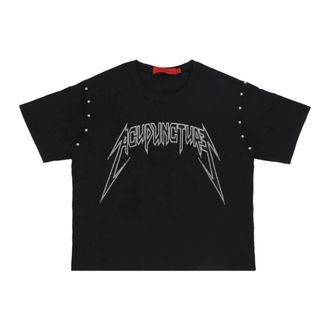 Acupuncture Acupuncture - T-shirt en m&eacute;tal &agrave; clous - Homme - Tops - Noir - Taille: XS