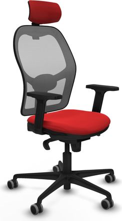 Piqueras y Crespo Jorquera B&uuml;rostuhl mit 2D-Armlehnen, h&ouml;henverstellbarer Lendenwirbelst&uuml;tze und Kopfteil, h&ouml;henverstellbar und neigbar, ausgestattet mit 5 Positionen, 