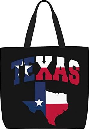 Generic Sac De Courses Drapeau De L&Eacute;tat Du Texas Sac &Agrave; Main D&eacute;contract&eacute; Lavables Personnaliser Sacs &Agrave; Main, Pour Shopping, Burea, &Eacute;cole, Voyage