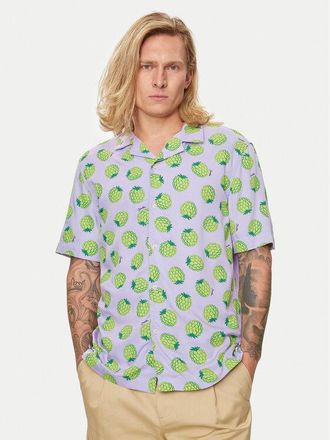 Benetton United Colors Of Benetton Hemd 5XRBUQ047 Violett Regular Fit