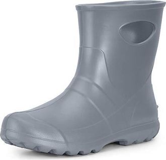 Ladeheid Bottes de Pluie en EVA Homme LA-753 (Argent (sans sous-Combinaison), 46 EU)