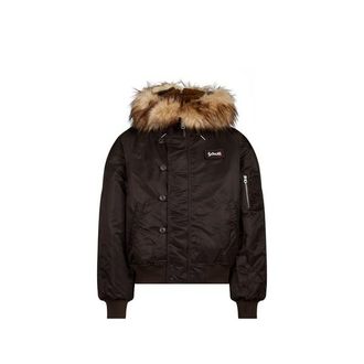 Schott NYC Blouson uni &agrave; capuche