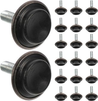 DOITOOL 20 Stück Teiliges Verstellbare Möbelfüße mit Flexible Schwenkbare Nivellierfüße für Möbelbeine rutschfest Verschleißfest Geeignet für Tische Sofas und