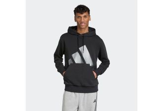 adidas Kapuzensweatshirt HOLIDAY 3S HOODIE mit gro&szlig;em BOS Branding, festliches Design, mit Rundhalsausschnitt