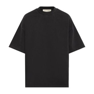 Fear of God Femme, Tops, Noir, Taille: 38 FR T-Shirt &agrave; Col Rond