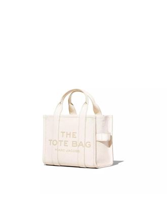 Marc Jacobs Womens Small Leather Tote Silver Cotton-Silver Cow Handbags Cotton/silver Hand Bags