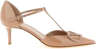 Valentino Garavani Femme, Chaussures, Rose, Taille: 37 1/2 EU Escarpin DOrsay en cuir verni