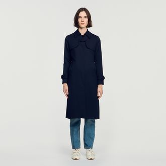 Sandro Trench &agrave; empi&egrave;cement pliss&eacute;