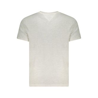 Tommy Hilfiger Logo-Embroidered Cotton T-Shirt - White