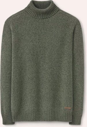 Walbusch Rollkragenpullover Herren Rollkragenpullover aus Lammwolle Langarm, w&auml;rmend