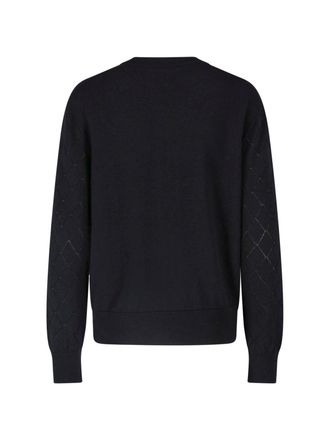 Balmain Womens Sweaters Black Virgin Wool
