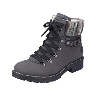 Rieker Damen Schn&uuml;rstiefel Y9131-45 grau Gr. 40
