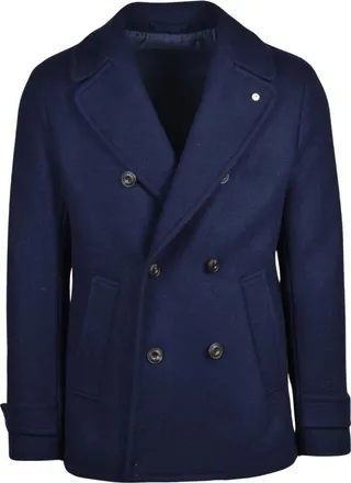 L.B.M. 1911 L.b.m. 1911, Homme, Manteaux, Bleu, Taille: 2XL Peacoat