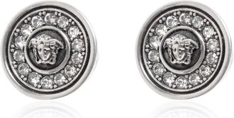 Versace Femme, Accessoires, Gris, Taille: ONE Size Medusa Crystal Earrings