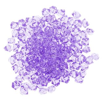 BESPORTBLE 500 St&uuml;ck Acryl Fake Ice Rocks Farbige Deko Kristallsteine Flieder f&uuml;r Vasenf&uuml;llung Wiederverwendbare K&uuml;nstliche Eisw&uuml;rfel Tischdeko Hochzeit Fotograf