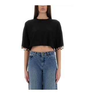 Paco Rabanne Damen, Oberteile, Schwarzk, SGr&ouml;&szlig;e
