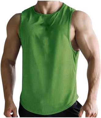 Generic D&eacute;bardeur de sport pour homme - Sans manches - Pour la course &agrave; pied, le sport - Basiques - Maillot dentra&icirc;nement musculaire - Pour l&eacute;t&eacute;, la plage, le