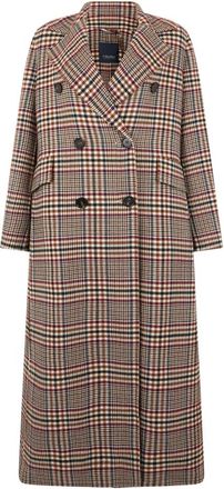 Max Mara Cristina Manteau Long en Laine - Femme - Manteaux - Multicolore - Taille: 40 FR