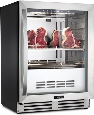 Klarstein Klarstein - Steakhouse Pro Fleischreifeschrank 1 Zone 98 Ltr 1-25&deg;C Touch Edelstahlt&uuml;r
