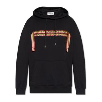 Lanvin Homme, Sweatshirts et sweats &agrave; capuche, Noir, Taille: S Sweat &agrave; capuche avec Logo
