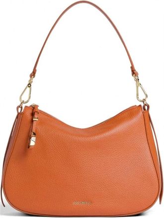 Coccinelle Femme, Sacs, Orange, Taille: ONE Size Small Nory Zip Shoulder Bag