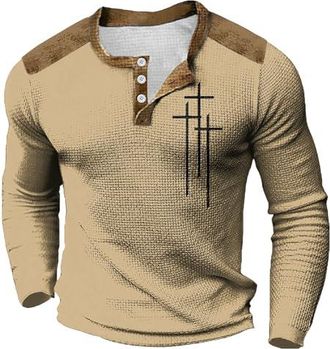 Generic Pull pour homme - Pull pour homme - Mode d&eacute;contract&eacute; - Confortable - Couleur unie - Manches longues - Col montant, N/A., 5XL