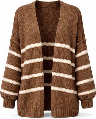 Worldclassca Strickjacke Strick Jacke mit Streifen