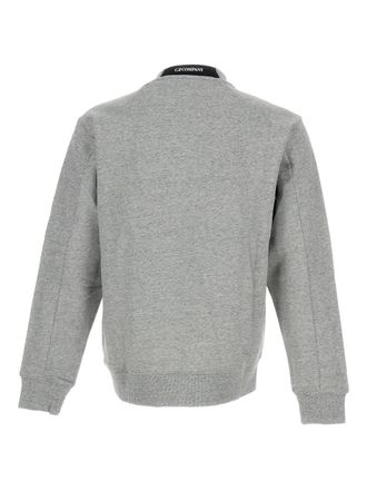C.P. Company Logo Lens Pocket Cotton Sweatshirt - Grey