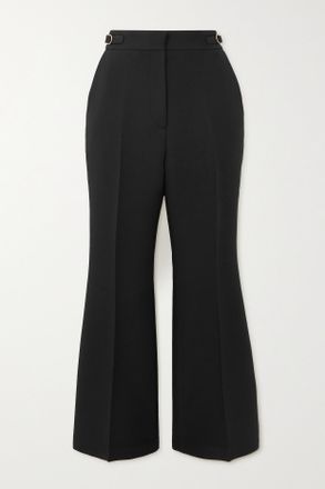 Gabriela Hearst Pantalon &Eacute;vas&eacute; En Laine Et Soie M&eacute;lang&eacute;es Gabriel - Noir