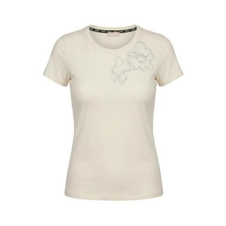 Liu Jo T-Shirt mit T&uuml;ll-Ausschnitt - - Tops - Damen - Wei&szlig; - XL