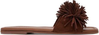 INUIKII Pantoletten Fringes Flower 1014.003.0031.150 Braun