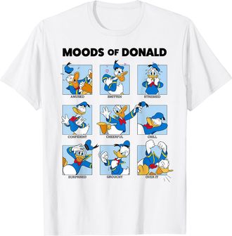 Disney Mickey And Friends Donald Duck Moods Box Up T-Shirt