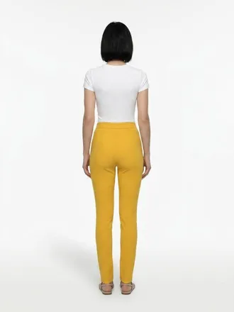 Dolce & Gabbana Womens Yellow Polyester Skinny Pants