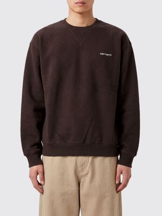Carhartt Work in Progress Sweat-shirt Ebbert &agrave; col rond en coton m&eacute;lang&eacute; avec logo brod&eacute;