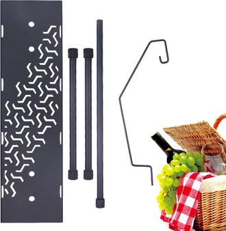 Generico Picknick-Tischplatte | Camping-Tischplatte aus Aluminiumlegierung - leichte und robuste Ausrüstung mit Ladestation für Picknick, Grill, Küche, Familie