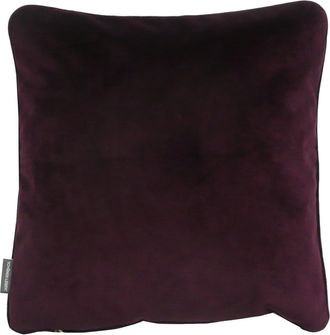 Schöner Leben Samtkissen Keder und Federfüllung Beere lila 50x50cm