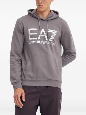 Emporio Armani hoodie à logo - Gris