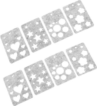 Artibetter 10satz Filzvorlage Wollfilz-schablonen in Herz Und Blumenform Bastelapplikationsvorlagen Für DIY-filzarbeiten Und Nadelfilzprojekte