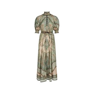 Zimmermann Robe fluide &agrave; col montant en soie