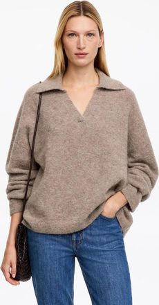 Arket Pullover Aus Alpakawolle Und Wolle -Beige