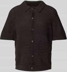 Jack & Jones Regular Fit Strickshirt mit Knopfleiste