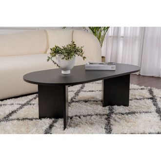 Asir Group LLC Asir Group Llc - Table Basse - Bois Noir, Élégance Sombre, 119x40x60 cm Idéale pour Salon et Salle de Séjour