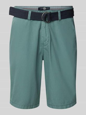 Petrol Industries Regular Fit Chino Shorts mit G&uuml;rtel und Eingrifftaschen