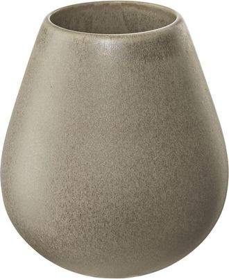 ASA 91033171 ease Vase, Steingut, Braun