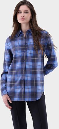 van Laack Hemdbluse aus Seide Kariert