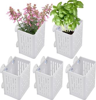 Generico Pflanzenst&auml;nder, 10,2 cm (4 Zoll), schwimmender Korb aus ABS, Dekoration f&uuml;r Wasserpflanzen f&uuml;r Betta Aquarien und Wasserg&auml;rten, drinnen und drau&szlig;en