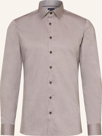Olymp Hemd No. Six Super Slim braun