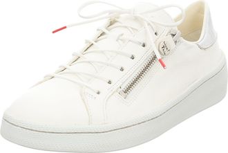 Think Damen Kumi chromfrei gegerbte nachhaltige Halbschuhe, Bianco/Kombi 1000