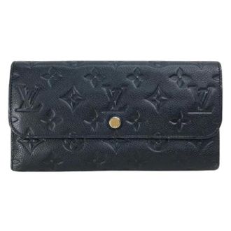 Louis Vuitton Portefeuille en toile Pre-owned - Femme - Pre-owned - Bleu - Taille: ONE Size
