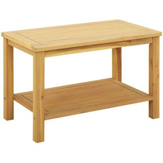 vidaXL Beistelltisch &Ouml;l-Natur 70 x 40 x 45 cm Massivholz Akazie vidaXL
